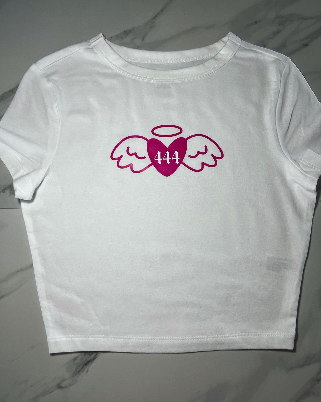 Angel Number Baby Tee| Angel Crop Top | Cute Top | Y2K Clothing ...