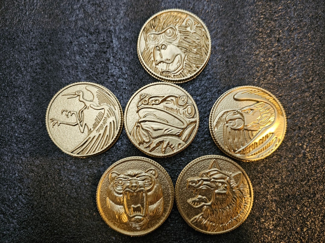 Power Ranger Ninjetti Coins Resin 3d Printed - Etsy