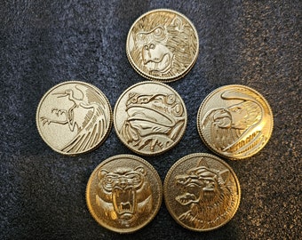 Power Rangers Super Sentai Non-canon / Fan / Custom Power Coins legacy ...