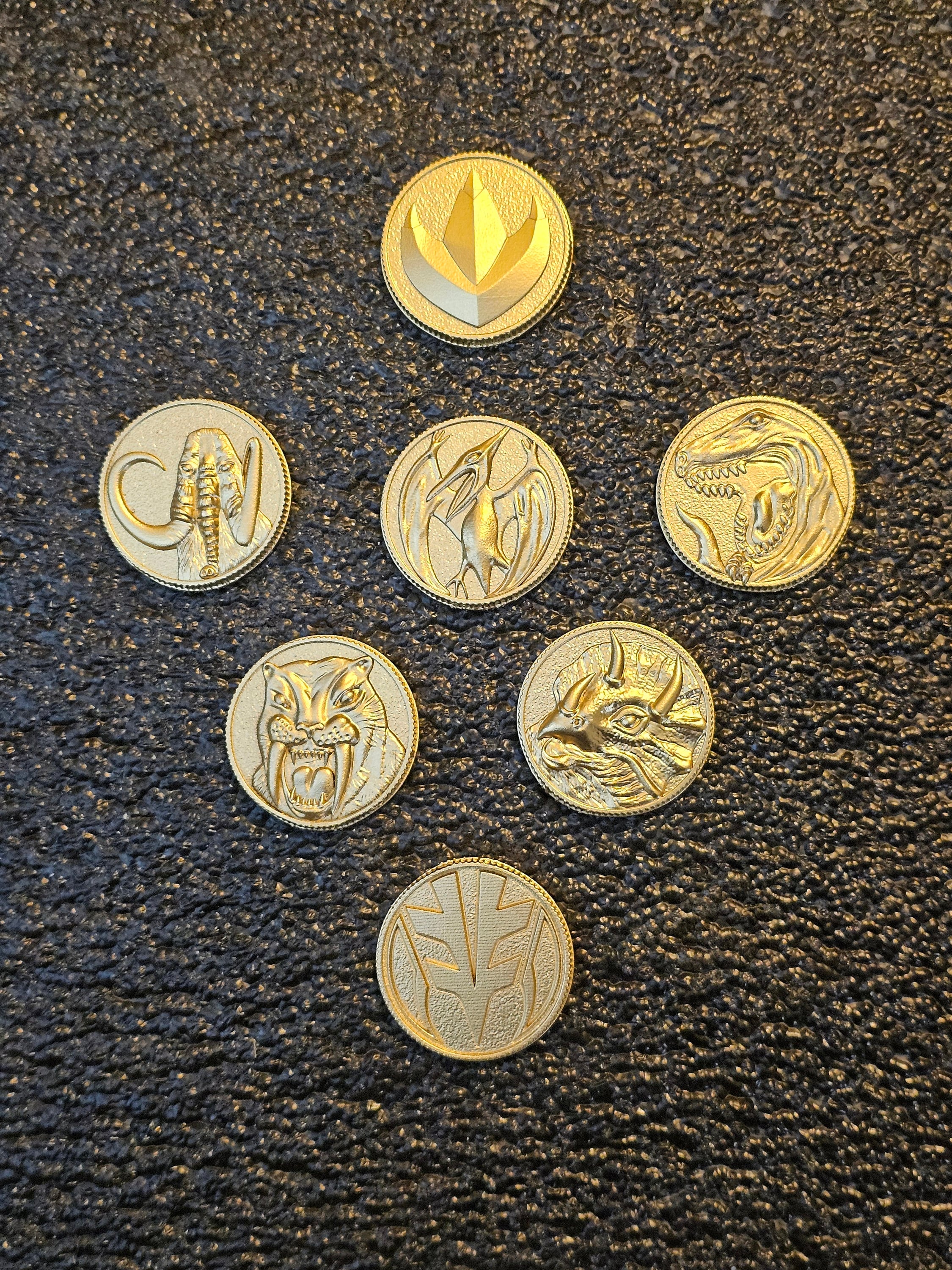 Power Ranger Coins 3d Printed - Etsy