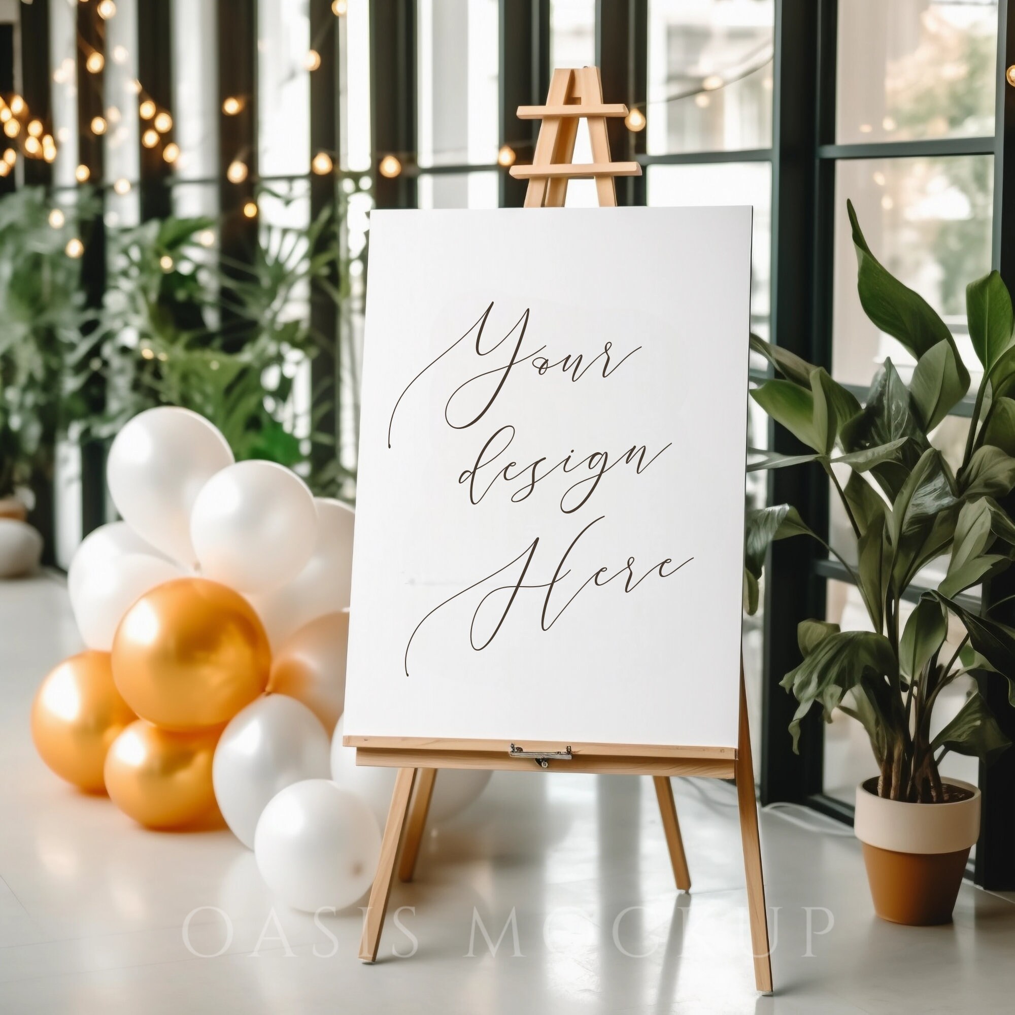 Welcome Sign Mockup, Easel Mockup, Easel Sign Mockup, Bridal Shower ...