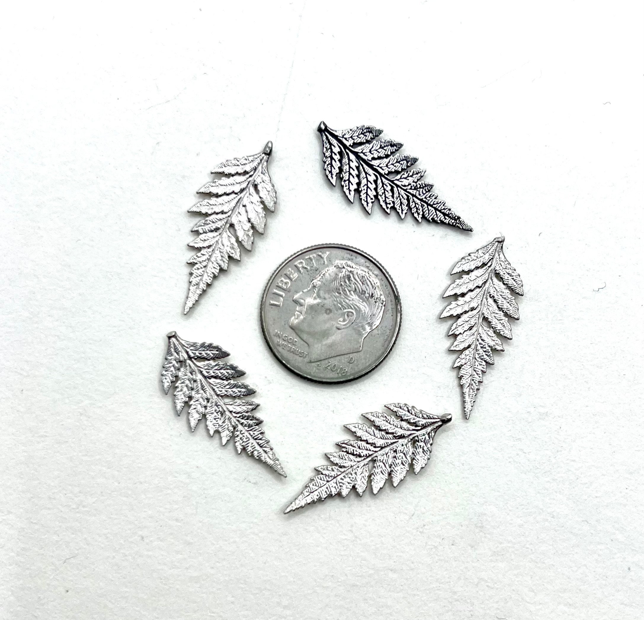 Fern Leaf Casting, Sterling Silver Fern Leaf Casting Forest Sterling ...