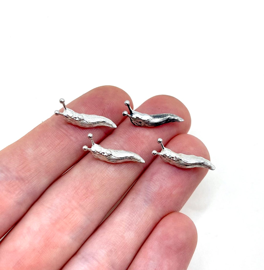 Large Slug Casting, Sterling Silver Slug Casting, Sterling Silver Snail ...