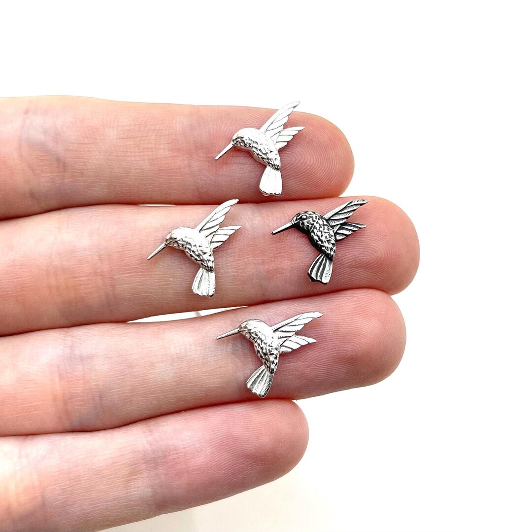 Sterling Silver Hummingbird Casting, DIY Jewelry Component - Etsy