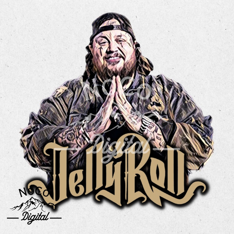 Jelly Roll American Rock Singer Png God I Need a Favor Png - Etsy Australia