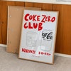 Diet Coke Club Print, Typography Poster, Retro Drink Poster, Mid ...