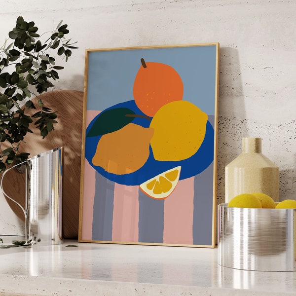 Abstract Fruit Art - Etsy