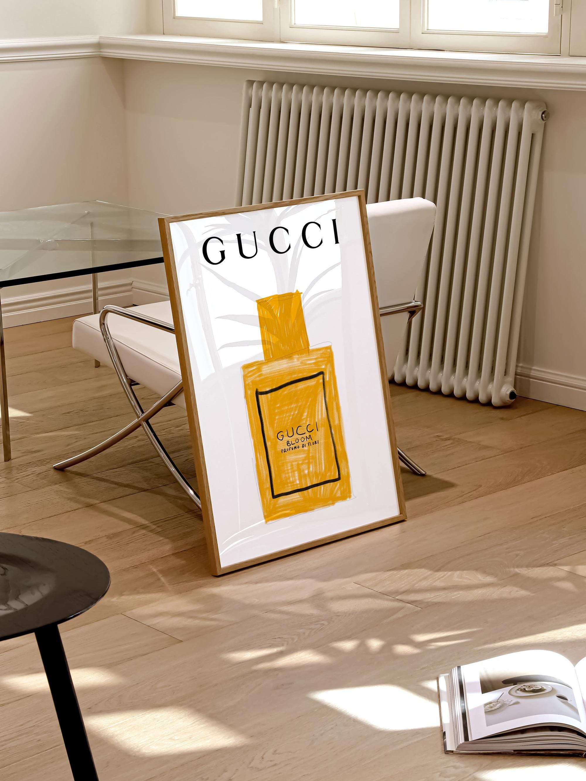 Gucci Perfume Poster, Luxury Fashion Poster, Coquette Poster, Hand ...