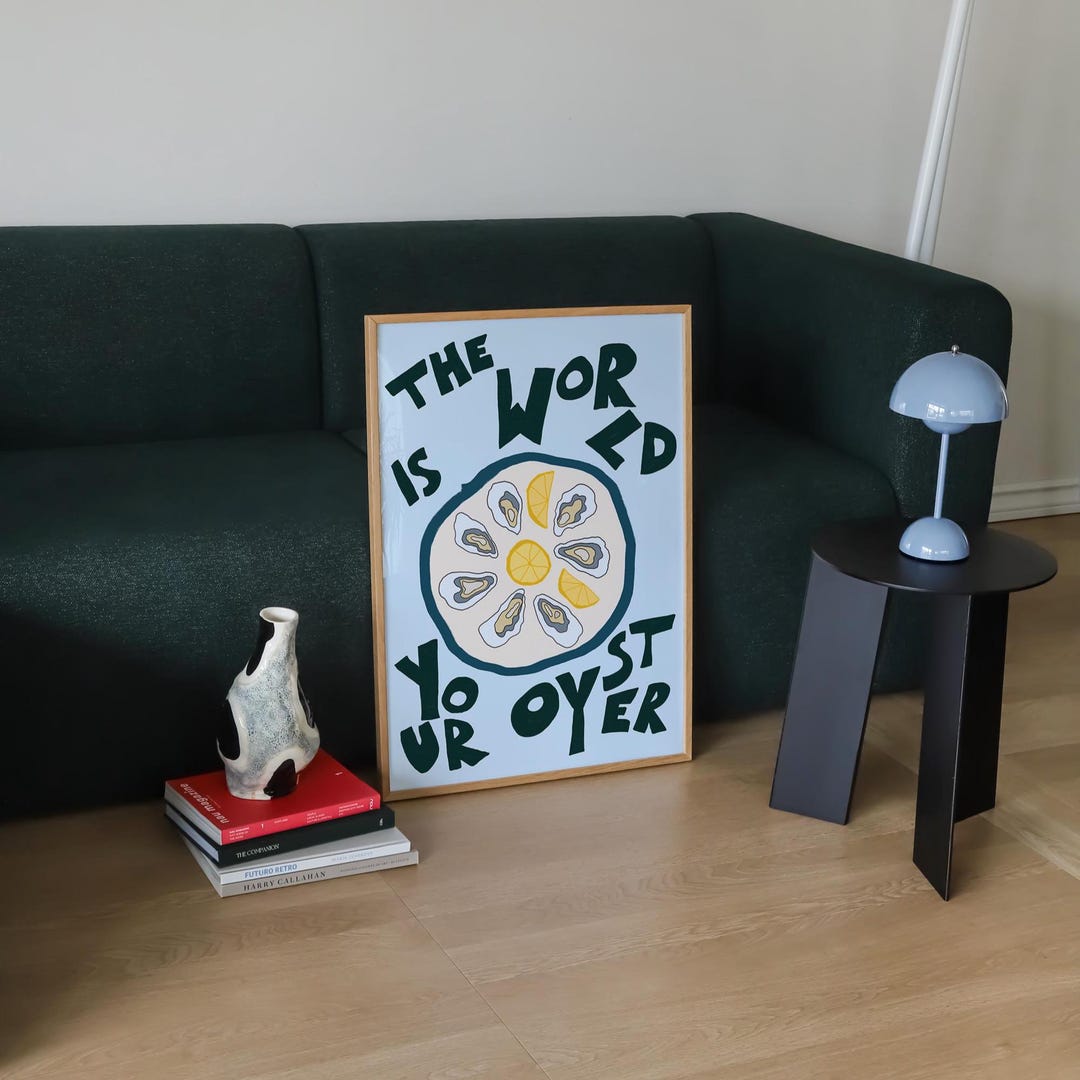 Oyster Kitchen Art Print: the World is Your Oyster (digital Download ...