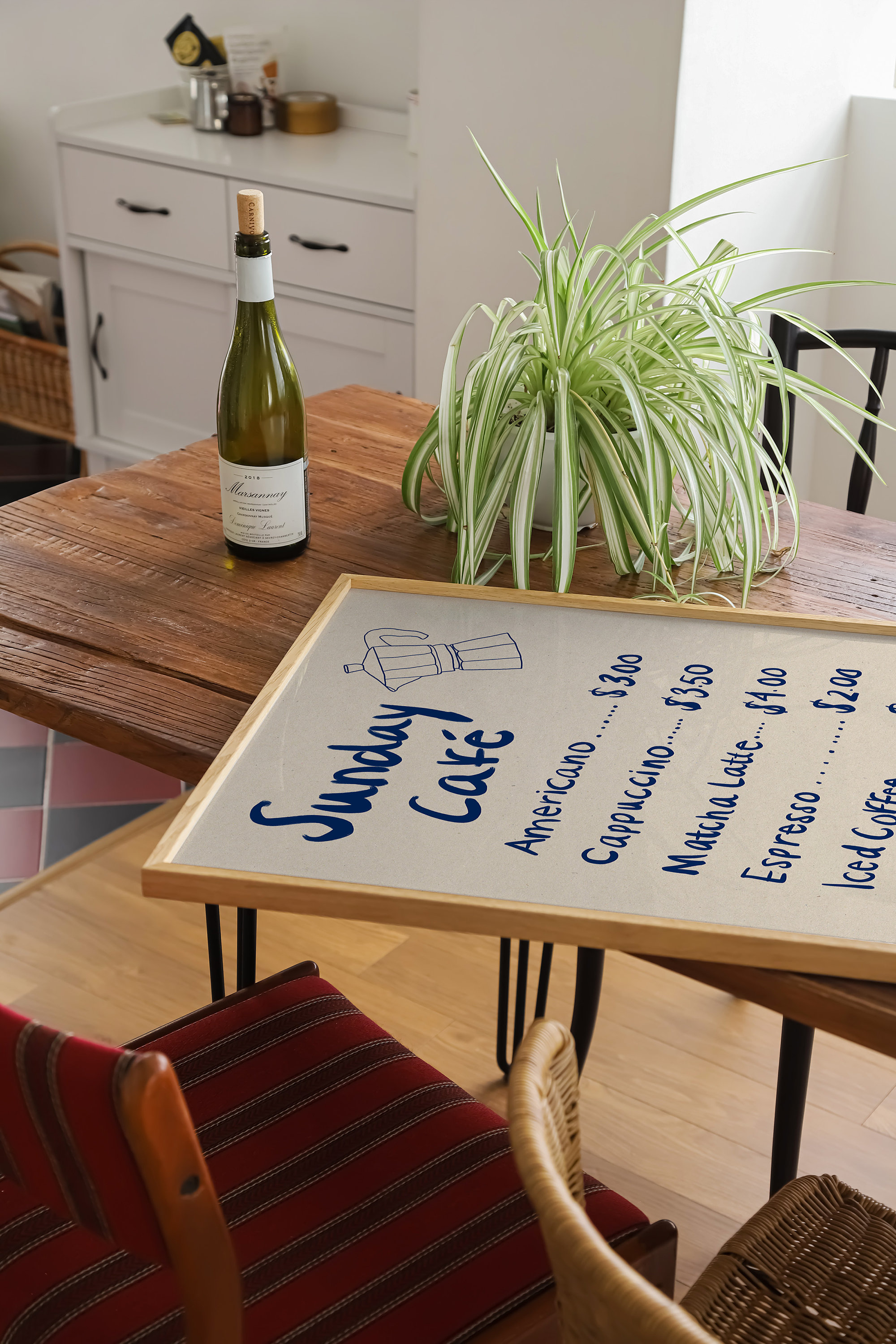 Sunday Cafe Poster, Caffe Poster, Coffee Sketch, Hand Drawn Coffee ...