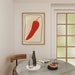 Chilli Print, Chilli Pepper Poster, Thats Hot Print, Foodie Drawing ...