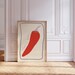 Chilli Print, Chilli Pepper Poster, Thats Hot Print, Foodie Drawing ...