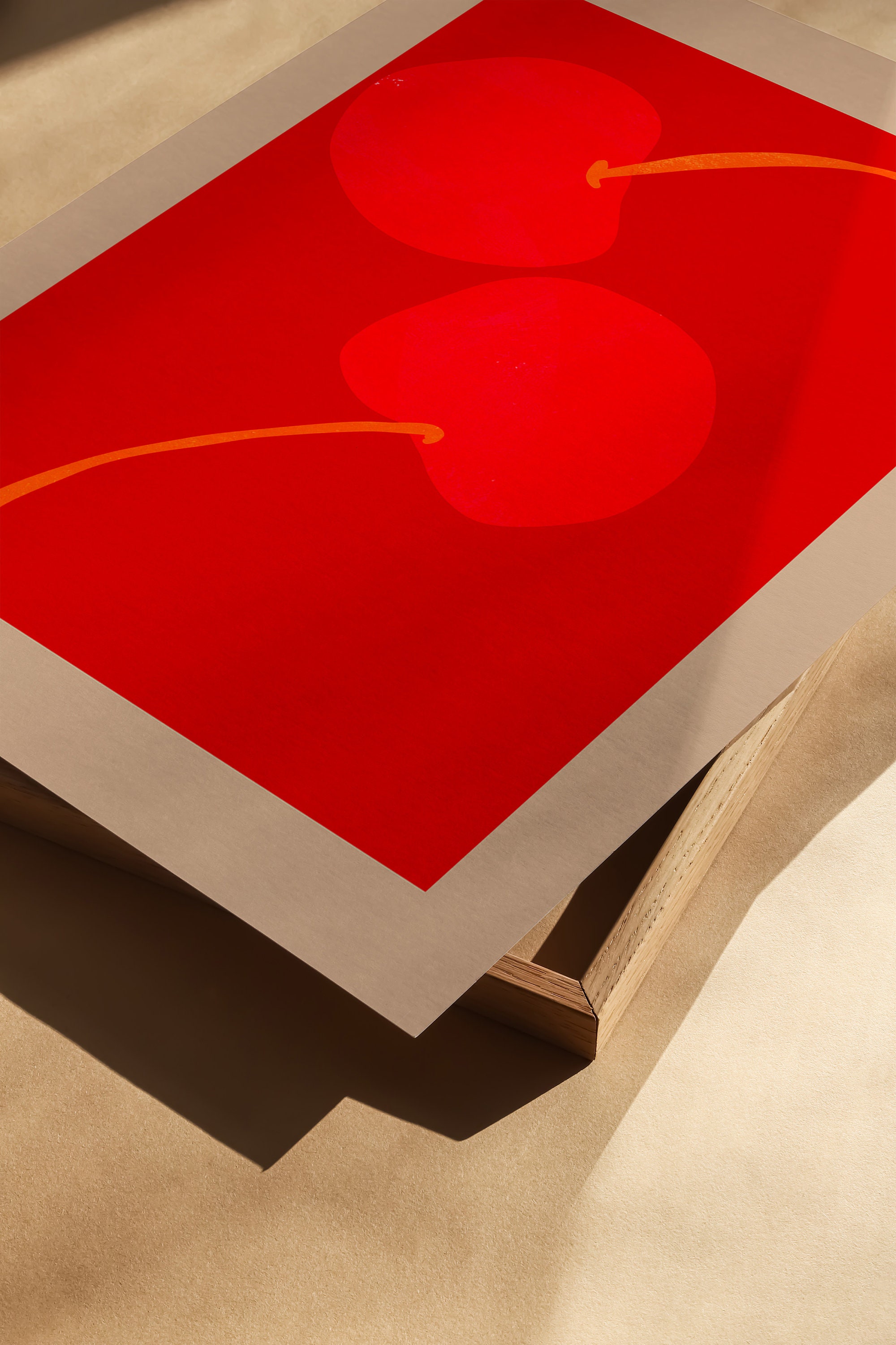 Cherries Print, Red Cherry Poster, Mid Century Print, Trendy Wall Art ...