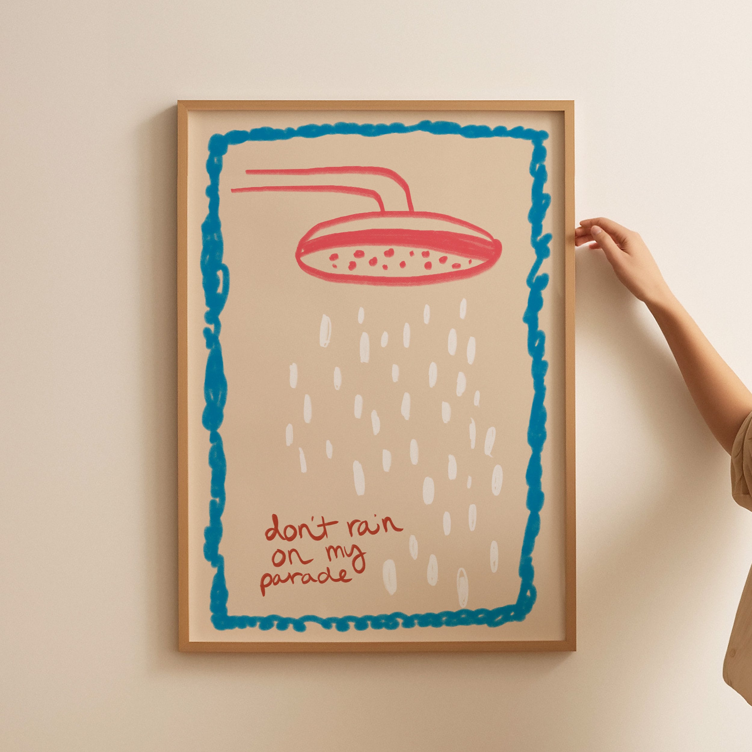 Dont Rain on My Parade Print, Cute Bathroom Print, Typography Print ...