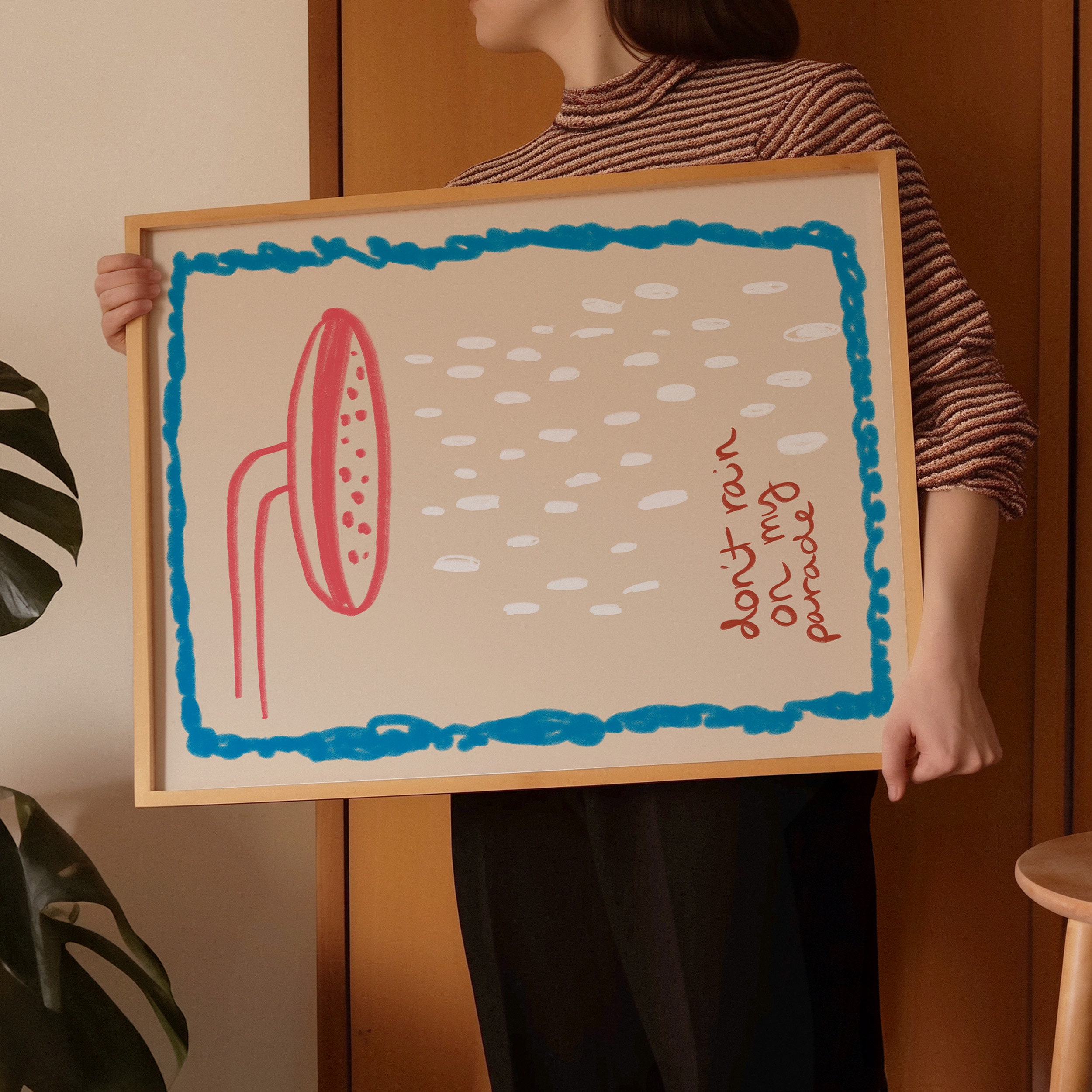 Dont Rain on My Parade Print, Cute Bathroom Print, Typography Print ...