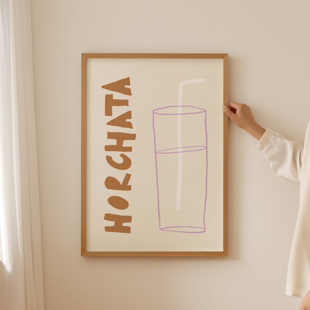 Horchata Print: Modern Mexican Food Illustration (digital Download) - Etsy