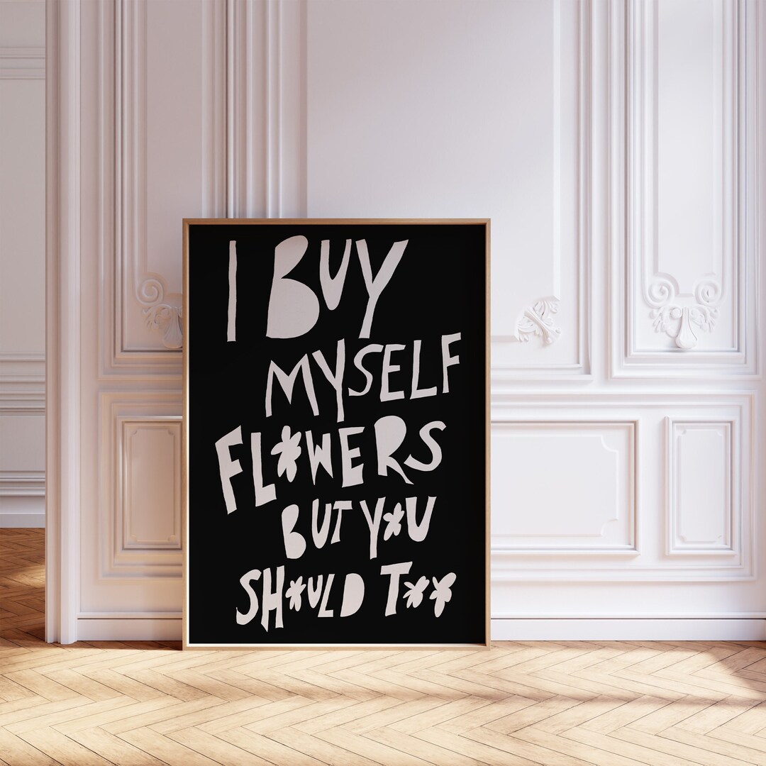 Black Typography Poster With Quote and Bauhaus Design - Etsy