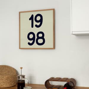 1998 Birth Year Print: Minimalist Typography Art (digital Download - Etsy