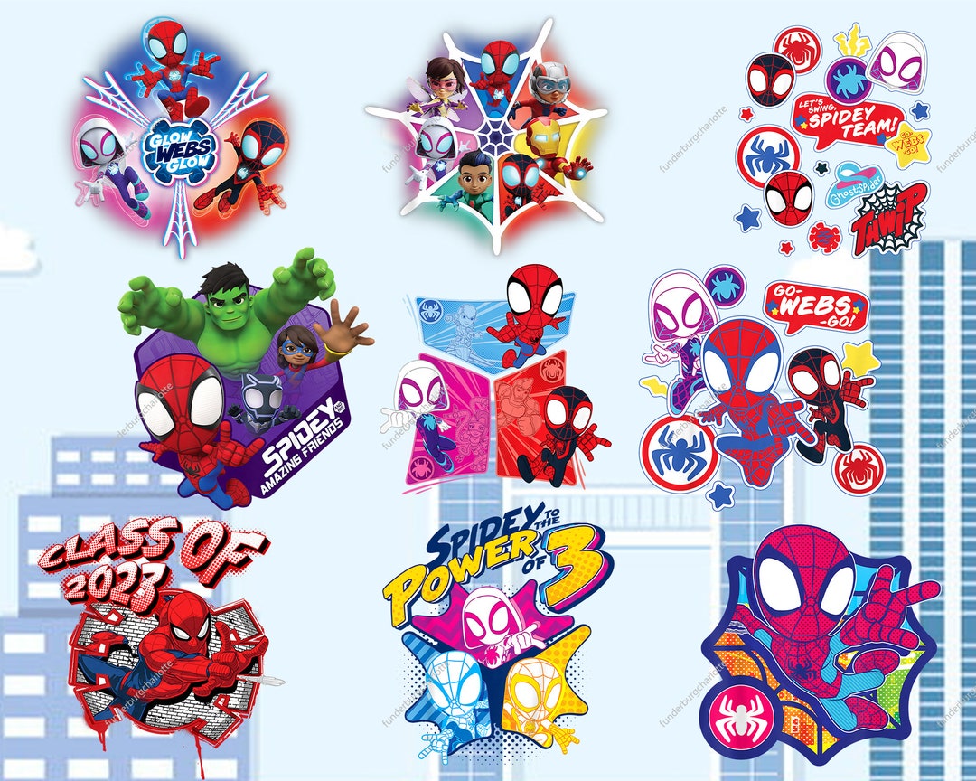 Spidey Clipart Spidey and His Amazing Friends PNG Bundle - Etsy
