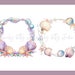 Watercolor Seashell Frame Clip Art Shell and Pearl Clipart Pearl Decor ...