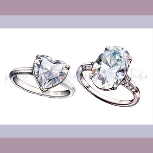 Diamond Engagement Ring Clip Art | Clipart Diamond | Clipart Wedding ...