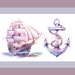 Pirate PNG Clipart Nautical Watercolor Mermaid Clip Art for Card Making ...