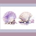 Shell Watercolor Clip Art | Watercolor Purple Seashell Clipart | Gift ...