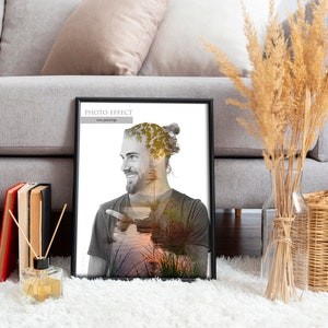 Unique Double Exposure Digital Art Portrait, an Extraordinary Portrait ...