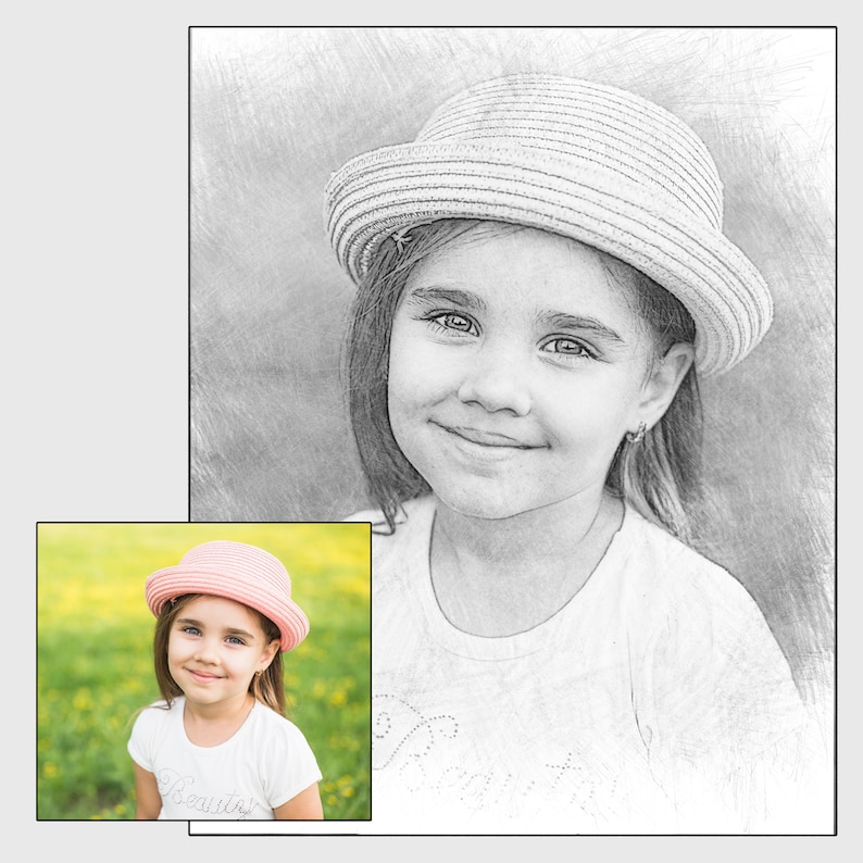 Turn Your Photo Into a Realistic Sketch, Digital Portrait Sketch From ...