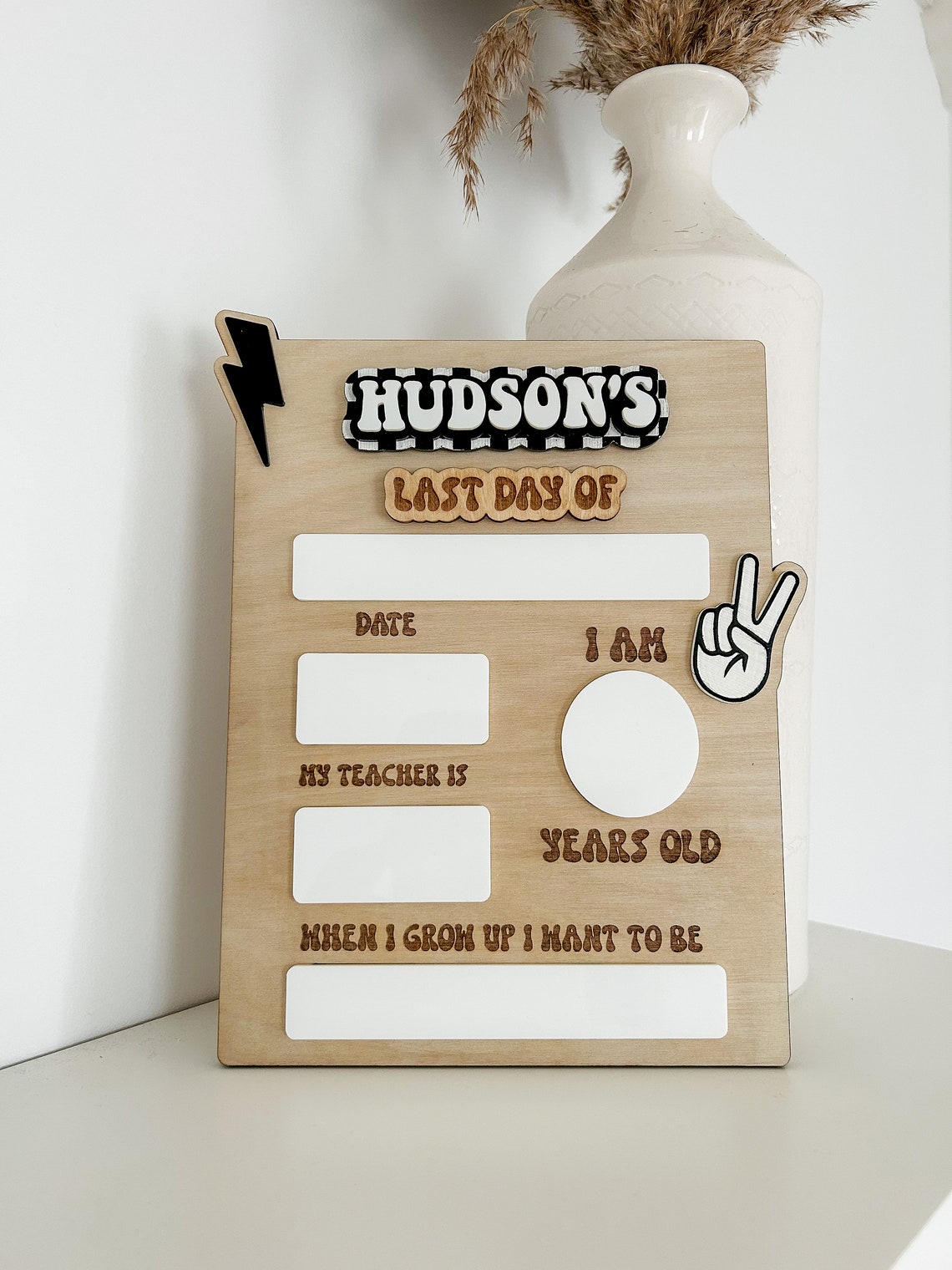 First Day of School Sign / Personalized First Day of School Sign / Dry ...