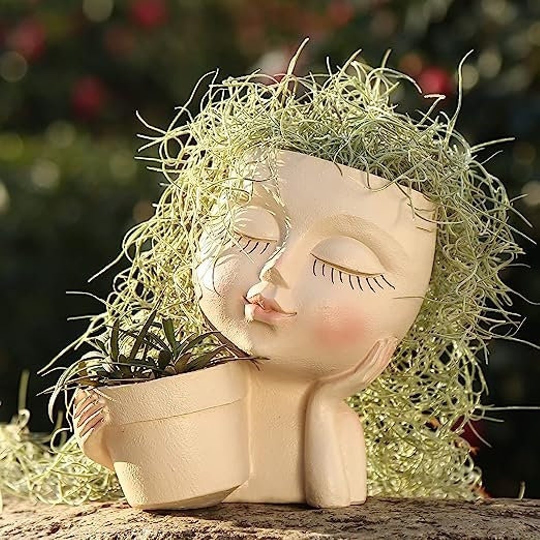 Face Flower Pot Head Planter Succulent Pot Cactus Planter - Etsy