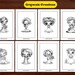 50 Cute Zombie Bride Coloring Page Book, Halloween Cartoon Creepy ...