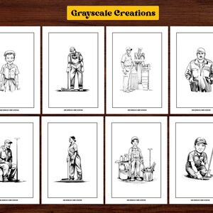 50 Janitor Coloring Page Book, People Human Profession Coloring Pages ...