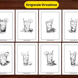 50 Iced Tea Coloring Page Book, Food Beverage Drinks Culinary ...