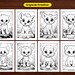 50 Cute Cheetah Coloring Page Book, Printable PDF Sheets, Instant ...