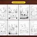 50 Cute Hippopotamus Coloring Page Book, Printable PDF Sheets, Instant ...