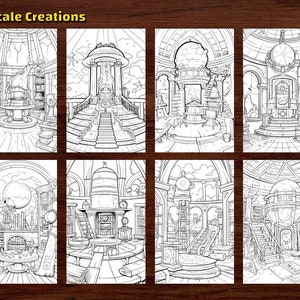 50 Wizards Observatory Coloring Page Book Printable PDF - Etsy