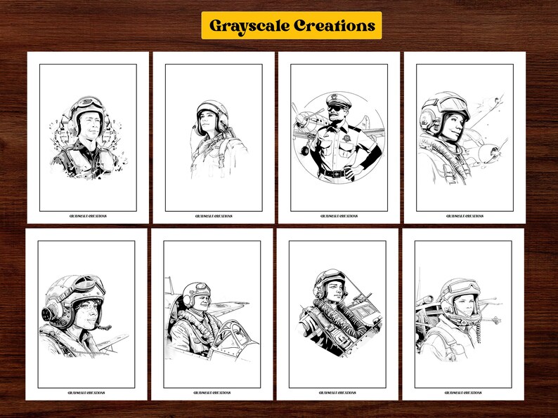 50 Pilot Coloring Page Book, People Human Profession Coloring Pages ...
