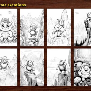 50 Cute Baby Ogre Coloring Page Book Printable PDF Sheet - Etsy