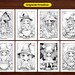 50 Cute Baby Witch Coloring Page Book, Printable PDF Sheets, Instant ...