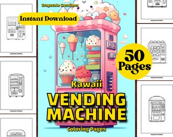 50 Sushi Coloring Page Book, Japanese Food Cute Kawaii Doodle, Birthday ...