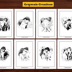 50 Couple Love Coloring Page Book, Love St Valentines Romance ...