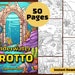 50 Pumpkin House Coloring Page Book, Printable PDF Sheets, Instant ...