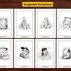 50 Money Coloring Page Book, Object Motor Nature Car Vintage, Printable ...