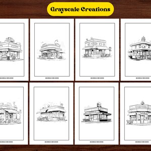 50 Fast Food Restaurant Coloring Page Book, House Interior Design ...