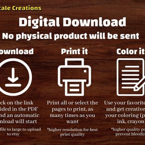 50 Cute Tiger Coloring Page Book, Printable PDF Sheet, Instant Download ...