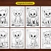 50 Cute Cheetah Coloring Page Book, Printable PDF Sheets, Instant ...