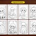 50 Cute Orangutan Coloring Page Book, Printable PDF Sheets, Instant ...
