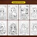 50 Cute Baby Unicorn Coloring Page Book, Printable PDF Sheets, Instant ...
