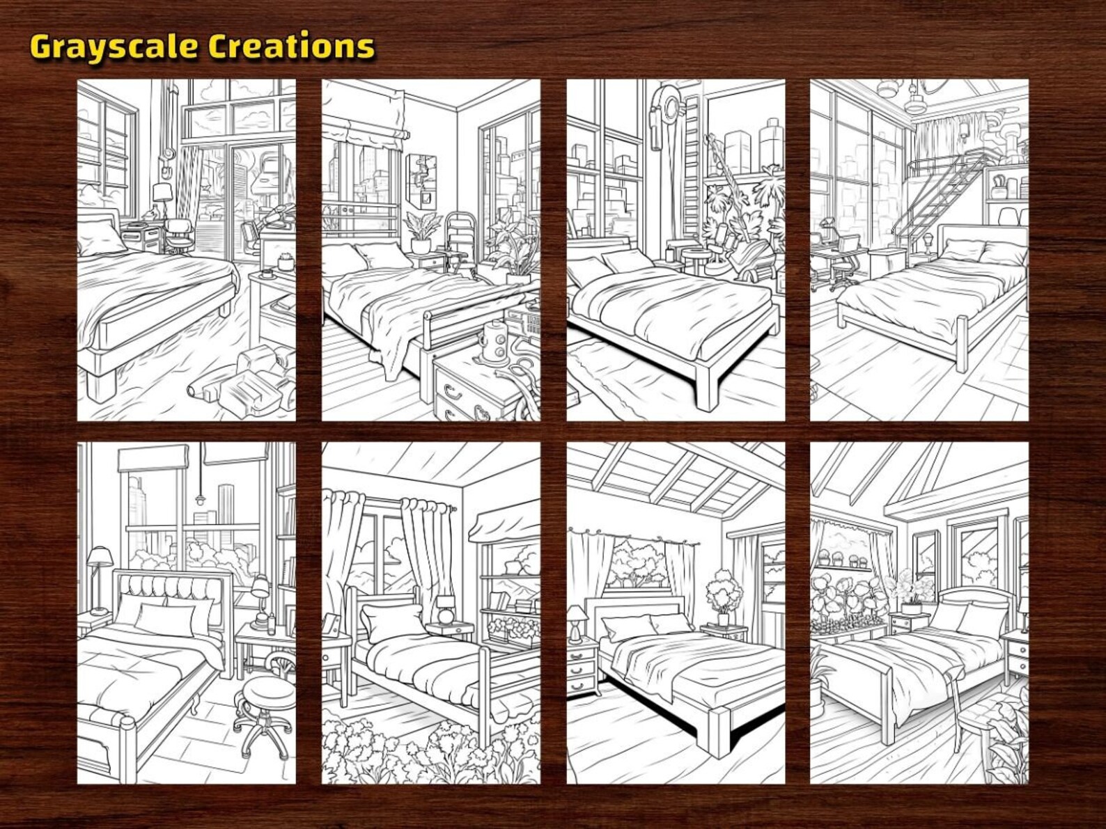 50 Bathroom Coloring Page Book, Printable PDF Sheets, Instant Download ...